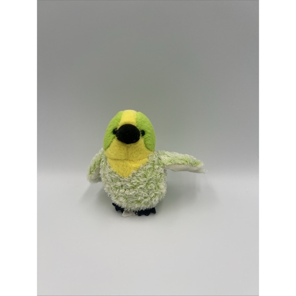 GANZ | Bird | Ganz Stuffed Animal Plush Lil Kinz Green Yellow Parakeet ...